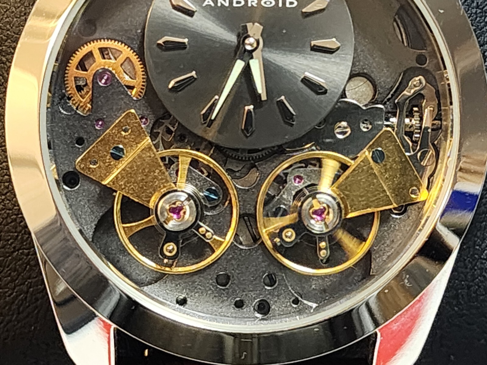 Android Aragon Automatic Watch Men's Double Escapement Double Barrel ...