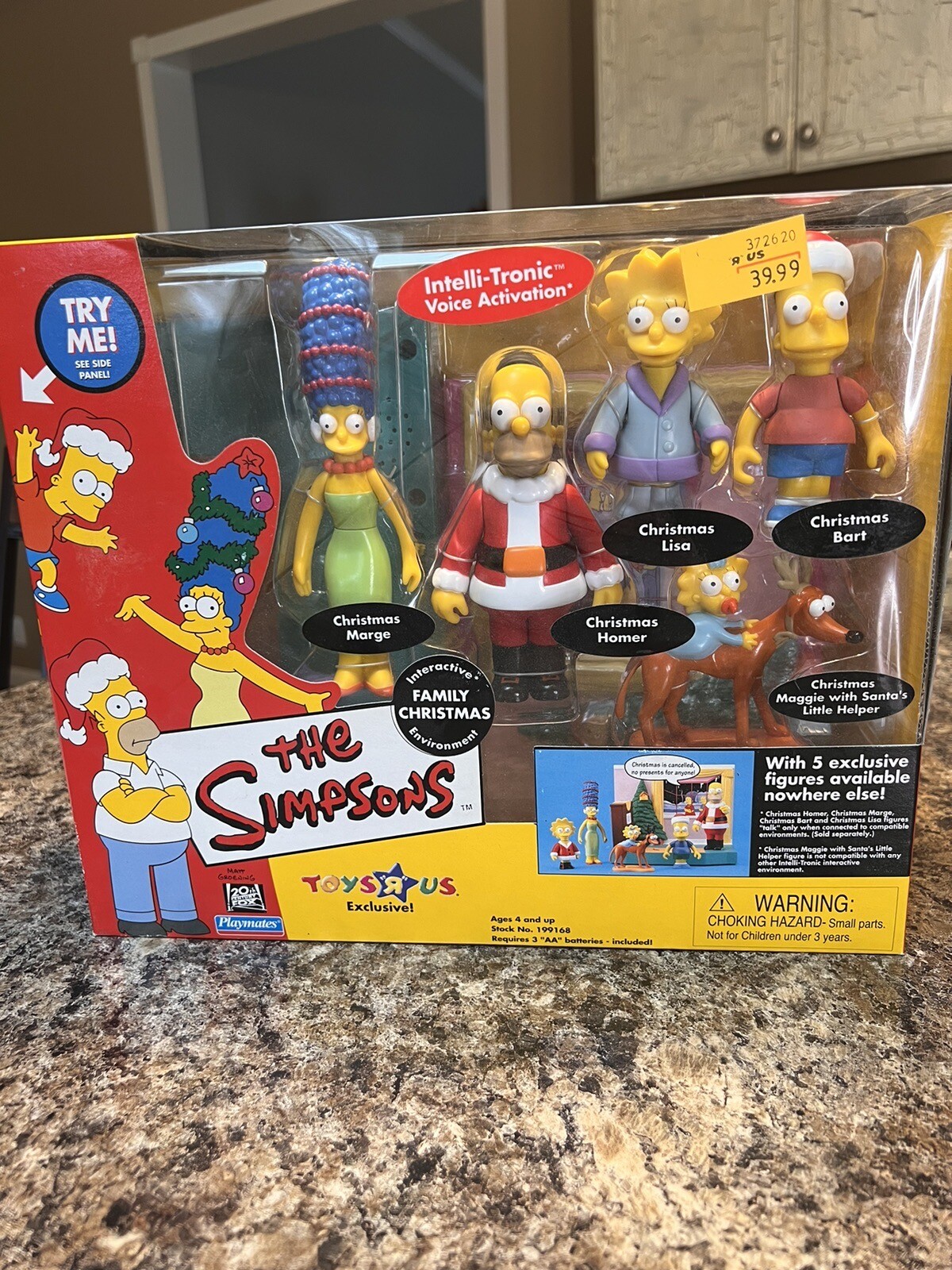 The Simpsons Figure Set Family Christmas Interactive Playmates Toys R ...