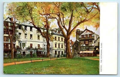POSTCARD Raphael Tuck Cathedral Close Exeter 787 Oilette England ...