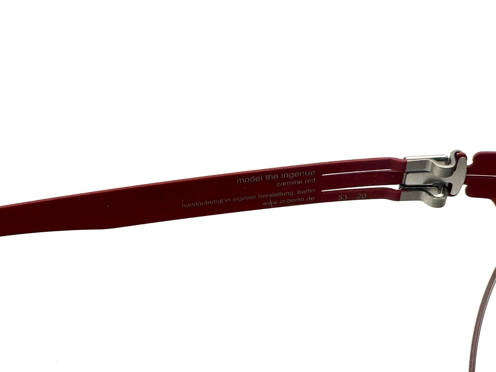 ic! Berlin The Ingenue Eyeglasses Carmine Red/Nougat / RX-Clear Lens ...