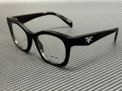 PRADA PR A05V 16K1O1 Black Women's 52 mm Eyeglasses | eBay