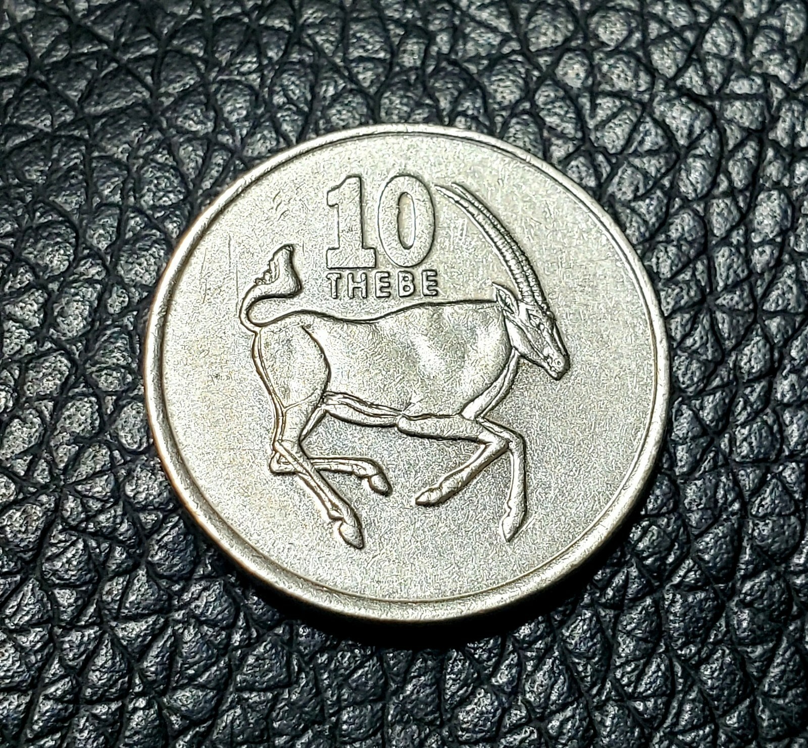 1998 Botswana 10 Thebe Coin – Antique Coins World