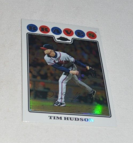 2008 TOPPS CHROME - TIM HUDSON PITCHER ATLANTA BRAVES CARD # 37 ...