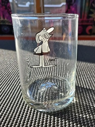 Vintage BC Comic Johnny Hart Caveman Pinched Rocks Glass Cup Drink ...