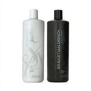 Sebastian Drench Moisturizing Shampoo and Conditioner Liter Duo 33.8 oz ...