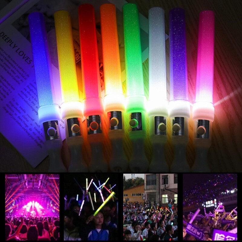 Led Light Sticks Flashing Light Decorations Glow Sticks with 3 Modes ...