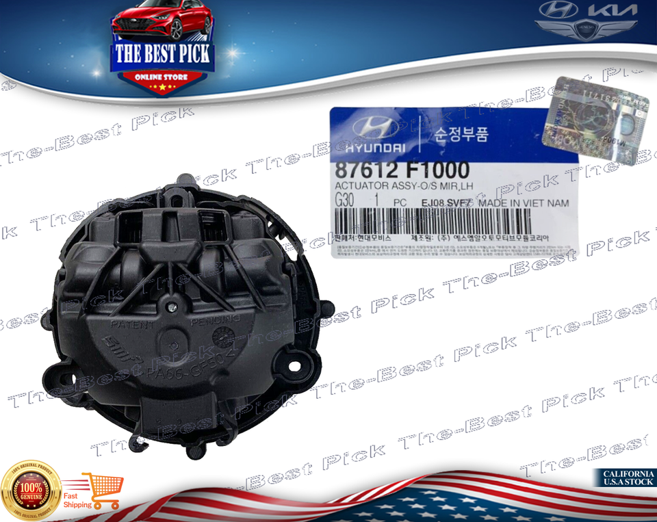 ⭐GENUINE⭐ Outside Mirror Actuator Motor LEFT DRIVER For Hyundai/Kia ...