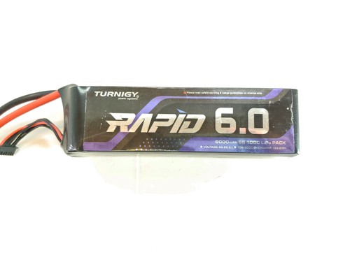 Turnigy Rapid 6S 6000mAh 22.2V 100C Lipo Battery w/EC5 for RC cars | eBay