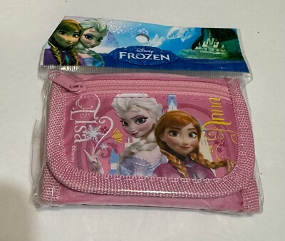 Disney Frozen Elsa&Anna 4" Pink Wallet multiple compartments&easy ...
