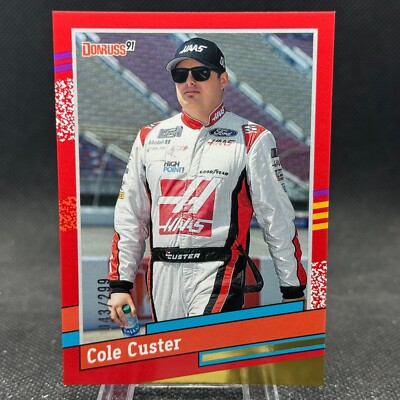 Cole Custer 2024 Panini Donruss Racing NASCAR Retro 1991 Red /299 #106 ...