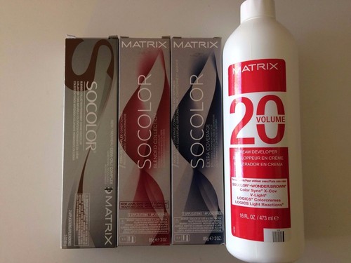 3 TUBES OF MATRIX SOCOLOR REFLECT COLLECTION HAIRCOLOR PLUS 16oz 20V ...