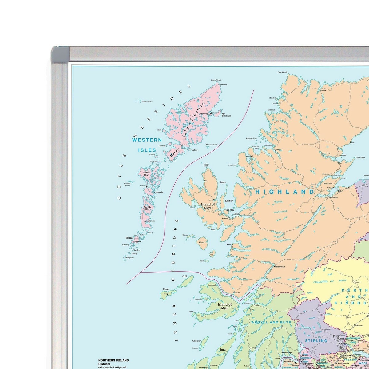 Newcastle Ubd Laminated Map For The Wall Newcastle Wall Map