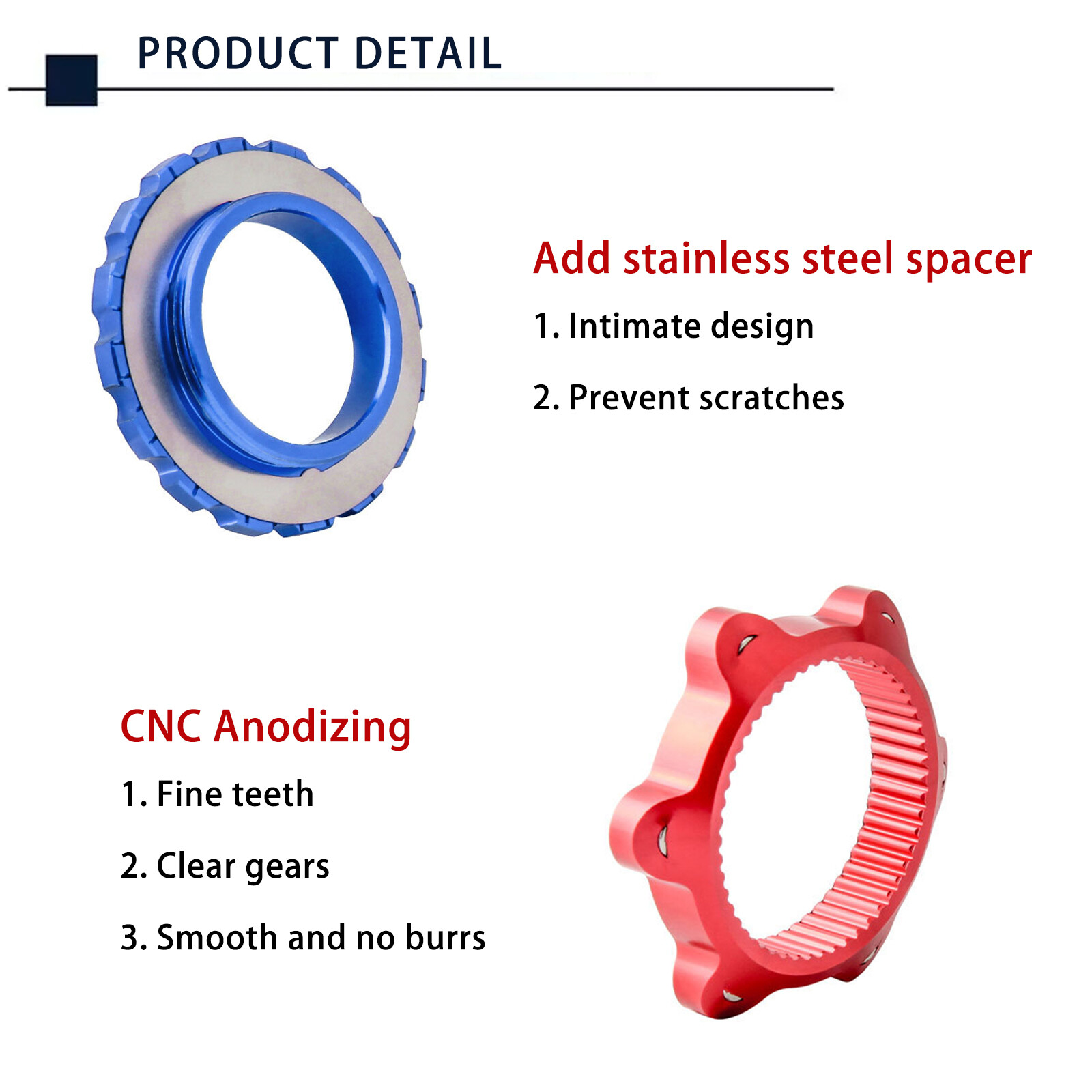 BUCKLOS Bike Centre Lock Disc Rotor Adapter 6-Bolt Brake for Shimano SM ...