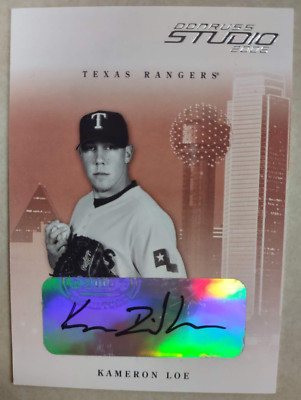 2005 Donruss Studio KAMERON LOE MLB Rangers AUTOGRAPH! Card #280 FREE ...