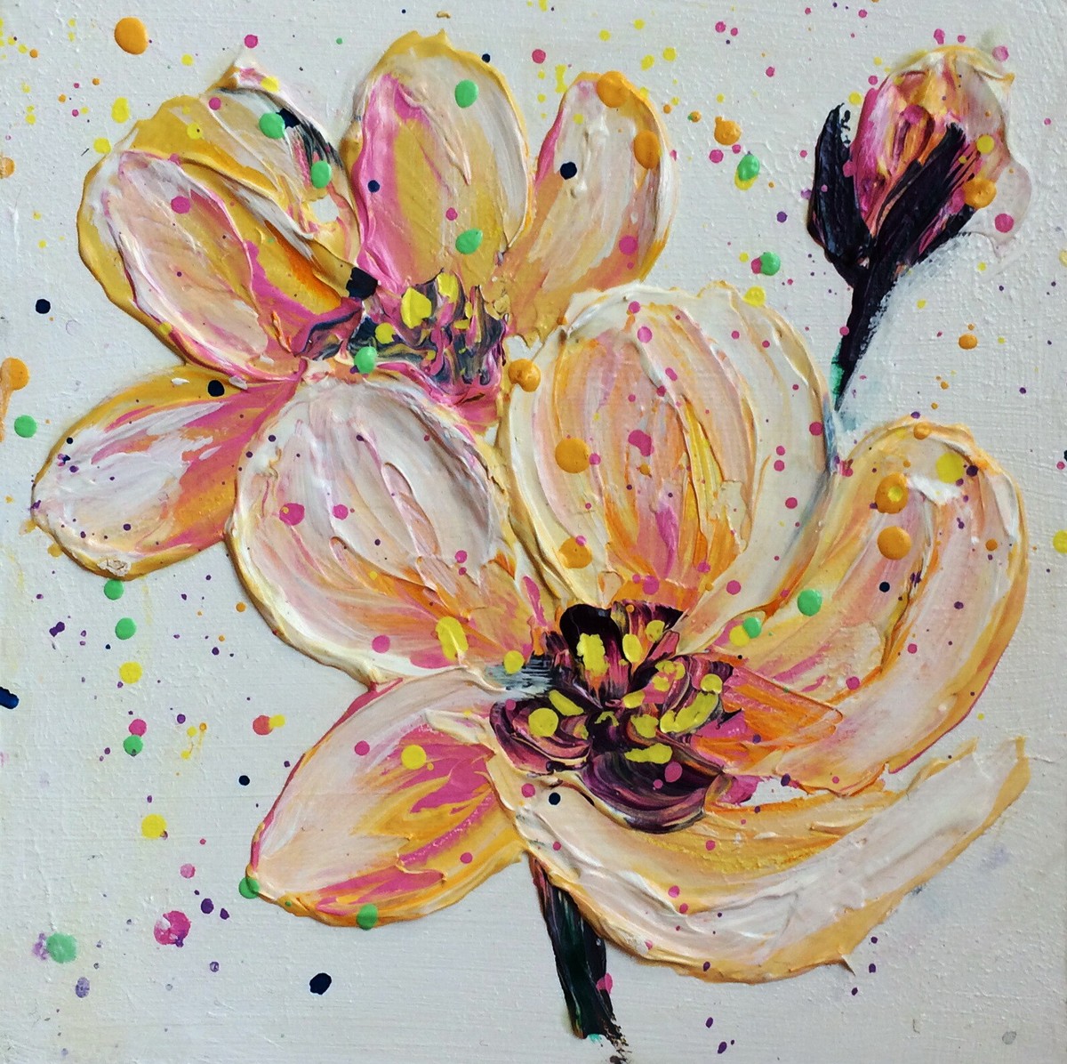 Abstract Art Paintings Flowers