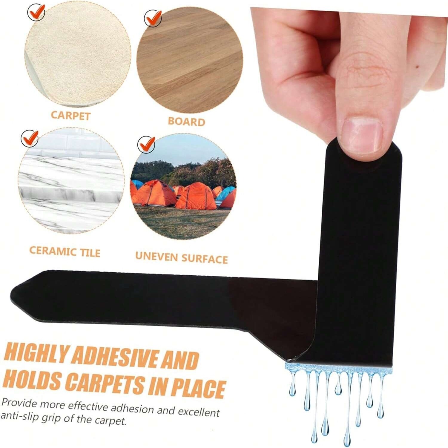 8-16x Rug Gripper Carpets Non Slip Mat Ruggies Anti Slide Grips Runner ...