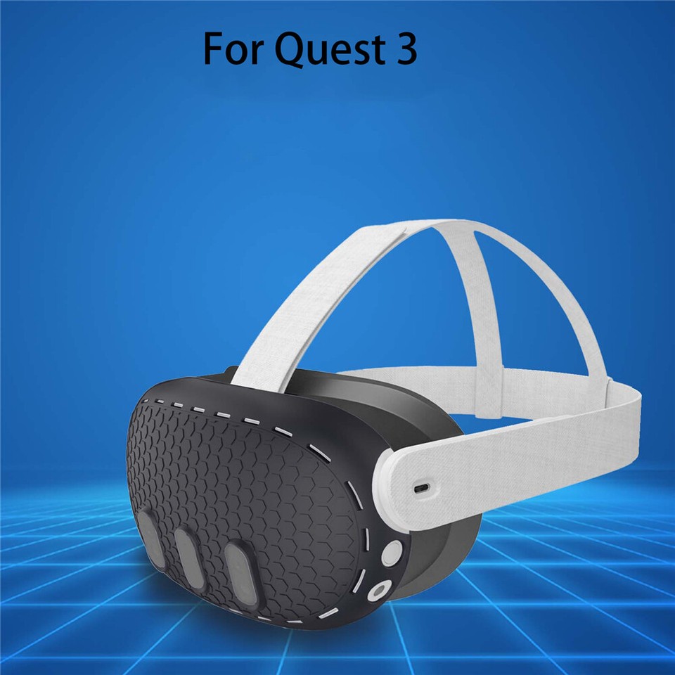 Silicon Protective Cover for Meta Quest 3 VR Anti-scratch Case Sweat ...