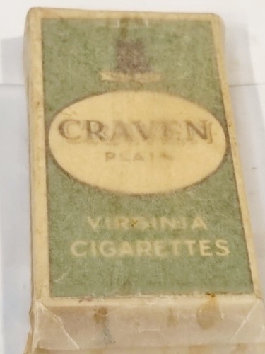 Vintage British Craven Plain Cigarettes Box – Original Cigarettes ...