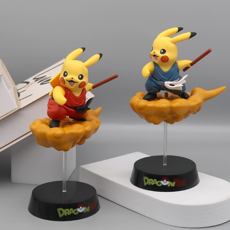 Anime Pet Elfin Pika Cosplay Dragon Ball Red Cute 19cm Figure Statue ...