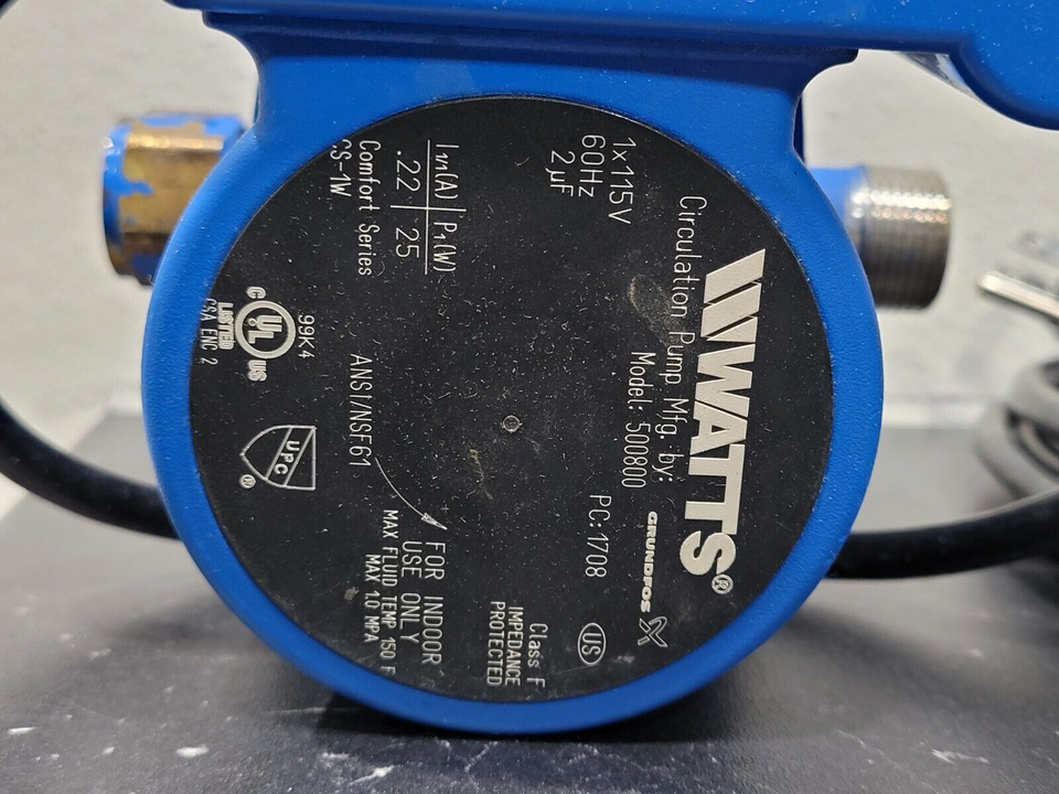 WATTS Hot Water Recirculating System with Built-In Timer 500800 ...