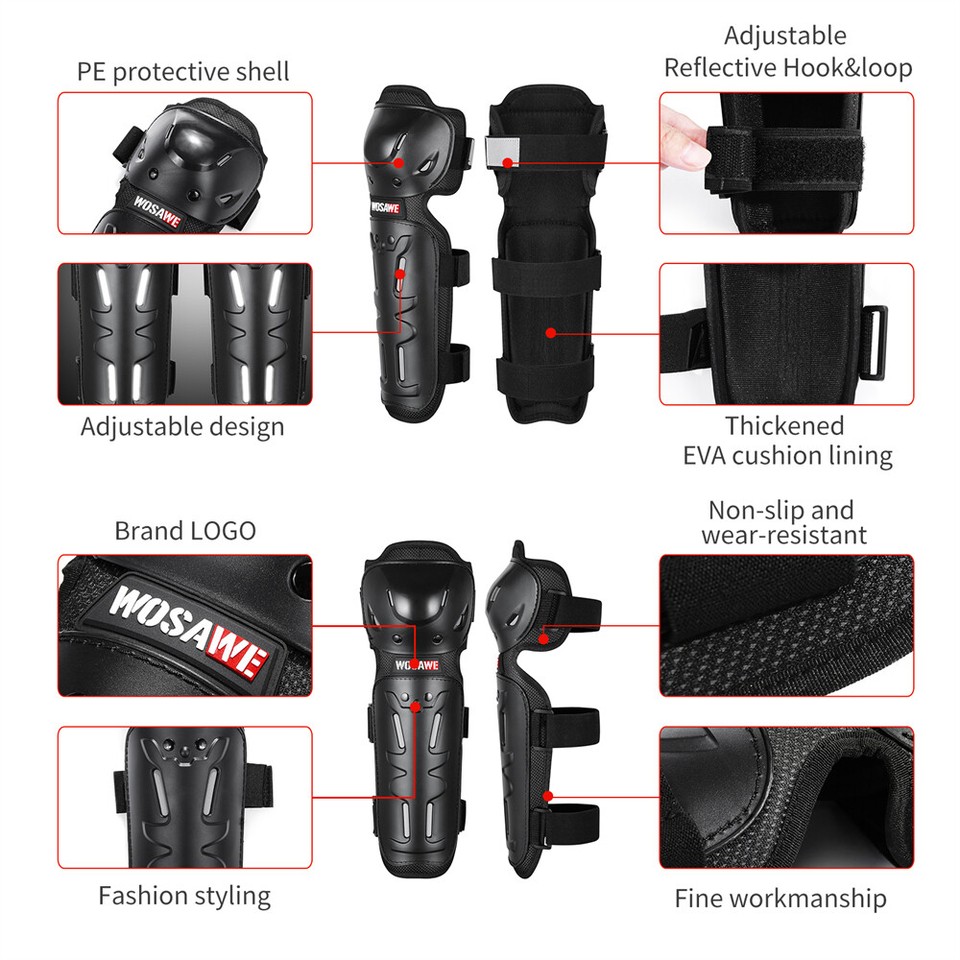 WOSAWE Motorcycle Elbow Pads Cycling Motocross Arm Guards MTB Protector ...