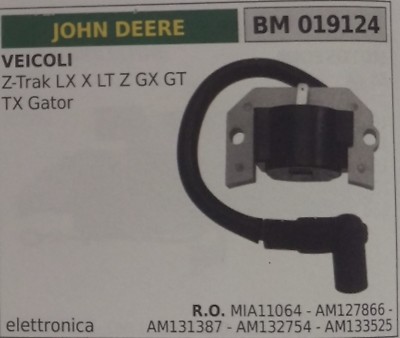 MIA11064 BOBINA ELETTRONICA TRATTORINO JOHN DEERE Z-TRACK LX X LT Z GX ...