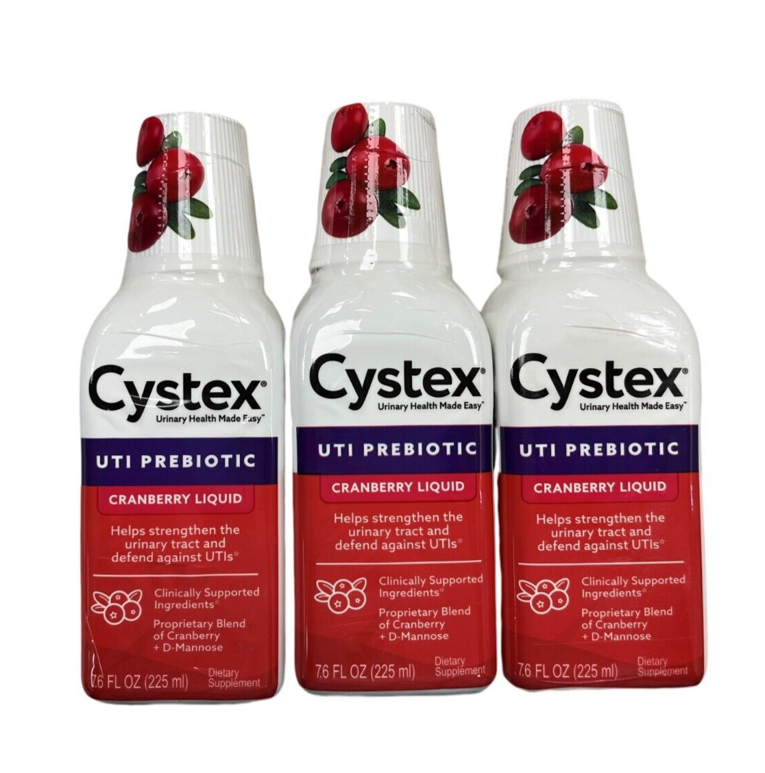 Cystex Cranberry LIQUID for Urinary Health 7.6oz ( 3 pack ...