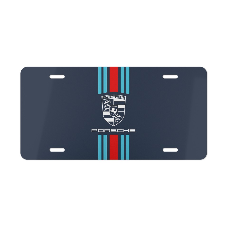Porsche Stripes 911, Cayman Front Vanity License Plate | eBay