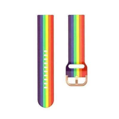 For Fitbit Versa 2 / Versa 1 2 Gen Rainbow Silicone Pride Watch Band ...