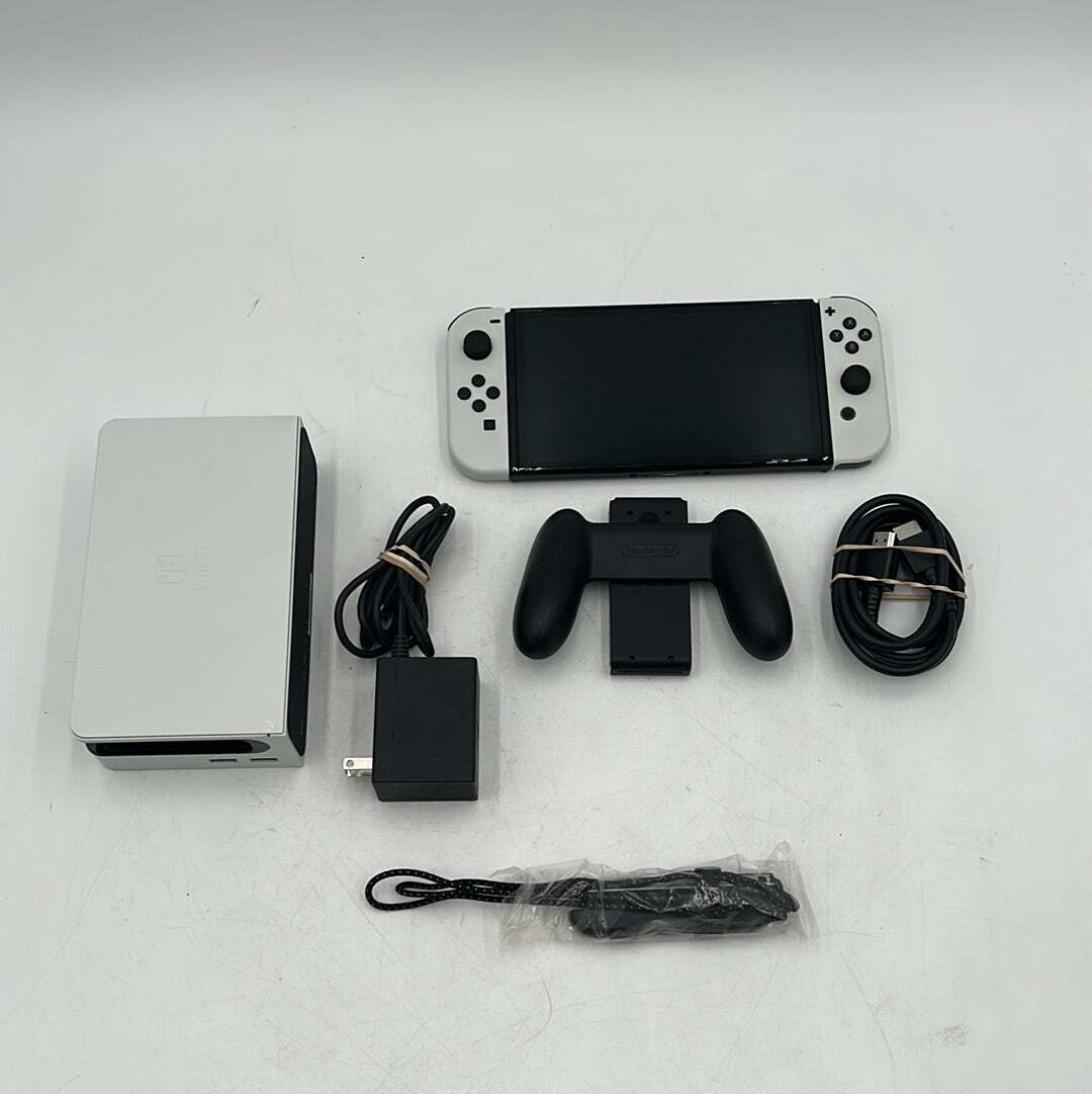 Nintendo Switch OLED Video Game Console HEG-001 Arctic White With ...