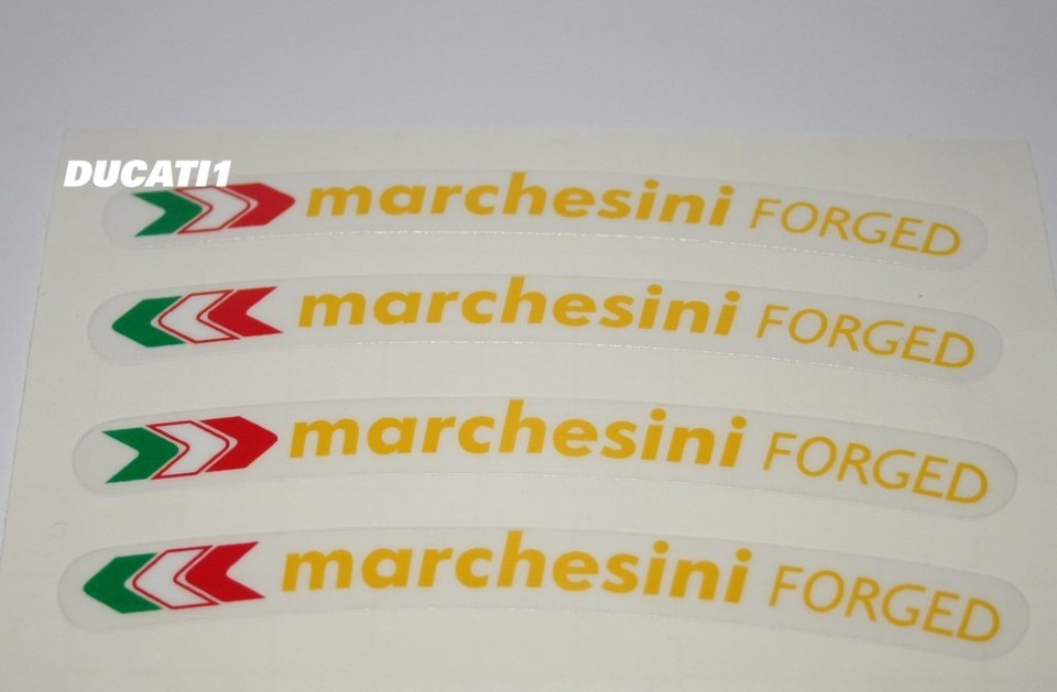 MARCHESINI FORGED WHEEL RIM Decals / Stickers - Ducati 1098 1198 S/R ...