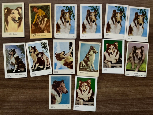 Vintage Lassie Trading Cards Lot (14 pcs) - Dandy Gum & Dutch, MGM ...