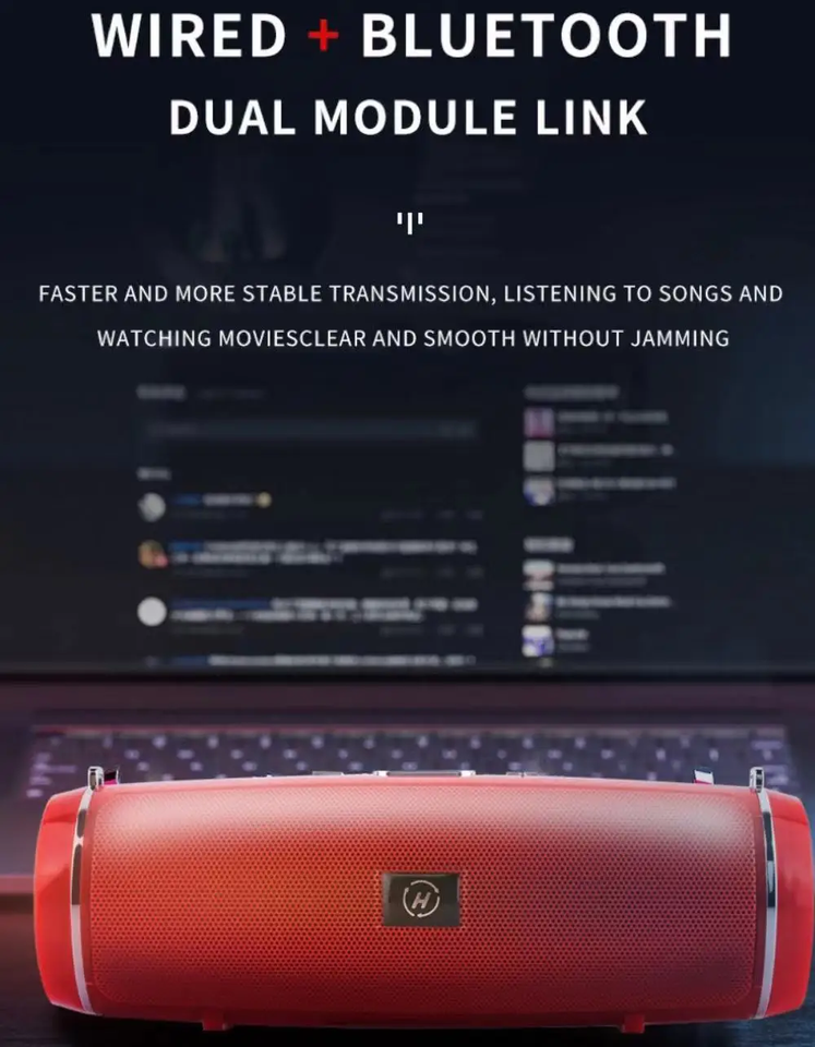 200W Portable Bluetooth Speaker - IPX7 Waterproof, Outdoor Subwoofer ...