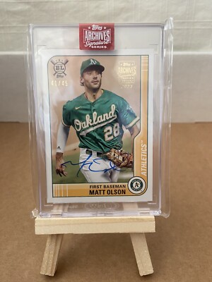 2023 Topps Archives Signature Series MATT OLSON Big League Auto 41/45 ...