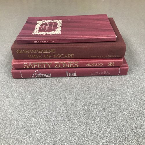 Lot of 4 purple tone prop shelf decor staging hardcover book stack | eBay
