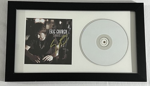 ERIC CHURCH SIGNED FRAMED CD SINNERS LIKE ME COUNTRY SINGER AUTOGRAPH ...