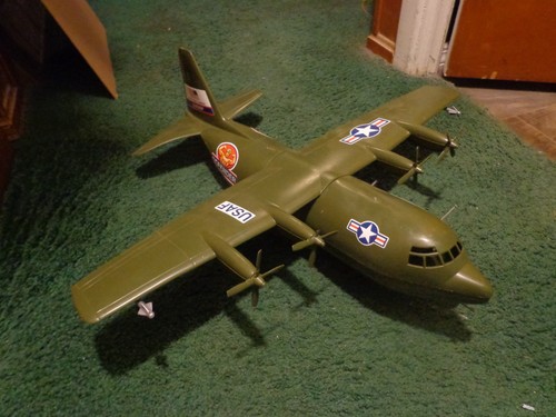 VTG Hercules 26"w C-130 Processed Plastics Co 6270 Military Gunship Toy ...
