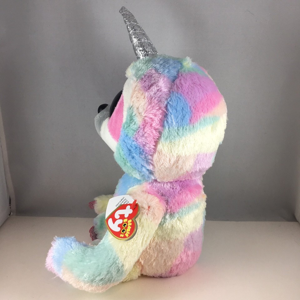 2019 TY Beanie Boos 9" Medium COOPER Unicorn Horn Sloth Plush w/ Ty ...