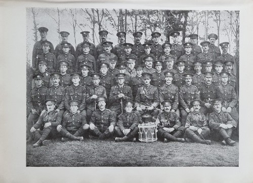 1917 WW1 PRINT MANCHESTER REGIMENT 22nd SERVICE BATTALION E COMPANY ...
