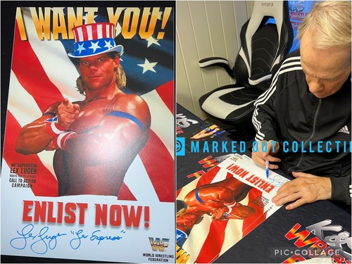 WWE Lex Luger Signed Lex Express 12x18 Reprint Poster PROOF | eBay