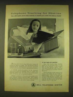 1962 Bell Telephone System Ad - Telephone teaching for shut-ins | eBay