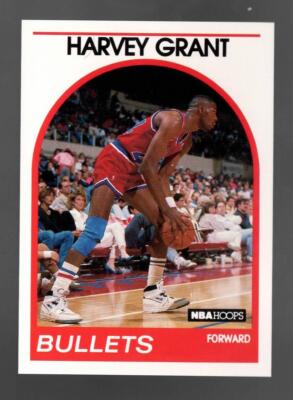 1989-90 Hoops Harvey Grant Washington Bullets #67 Near Mint or Better ...
