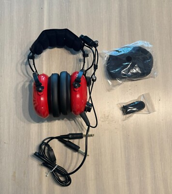 SoftComm C-40-10 Red Barron Aviation Headset Made in USA | eBay