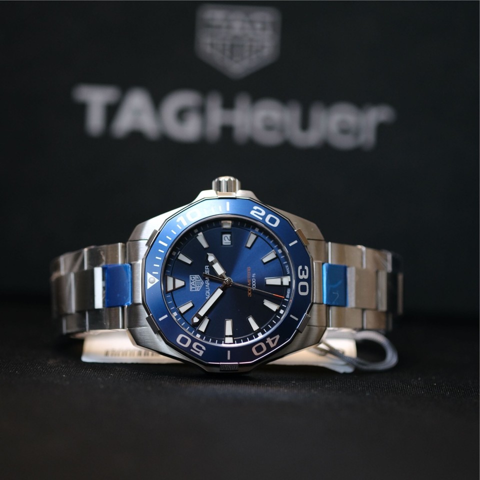 UNWORN Original Tag Heuer AQUARACER Quartz 41mm watch WAY111C.BA0928 ...