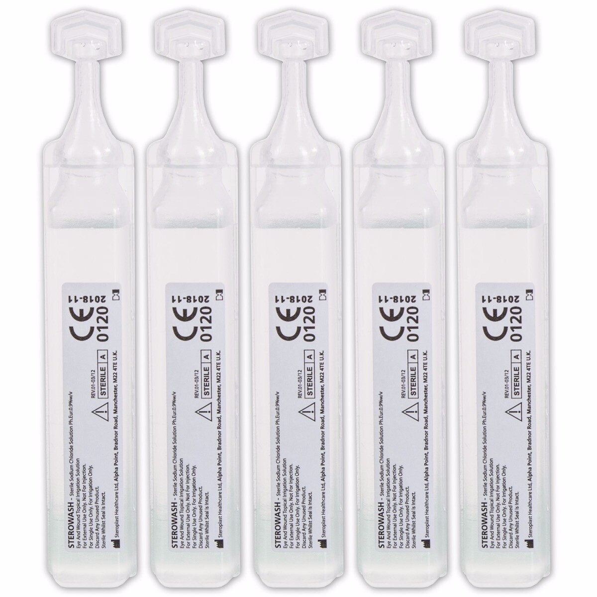 SALINE EYE WASH PODS WOUND SOLUTIONS Wall Mountable Work Place First ...