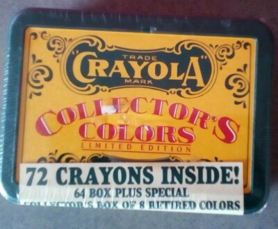 Crayola Collector’s Colors 72-Crayon Limited Edition Tin-8 retired ...