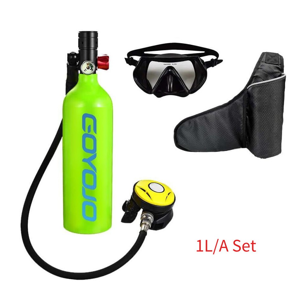 Scuba Diving Oxygen Tank Kit 0.5L/1L Cylinder Underwater Breather ...
