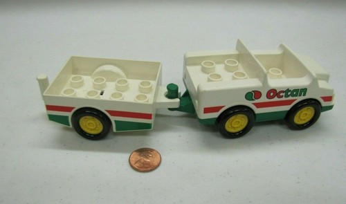 Lego Duplo Octan Fuel Gasoline Company Truck & Trailer Vehicle Vintage ...