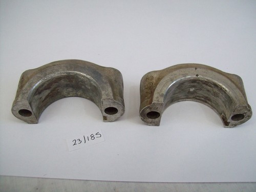 VINTAGE BSA A7 A10 TWIN ENGINE SMALL BEARING CONROD BIG END BOTTOM CAPS ...