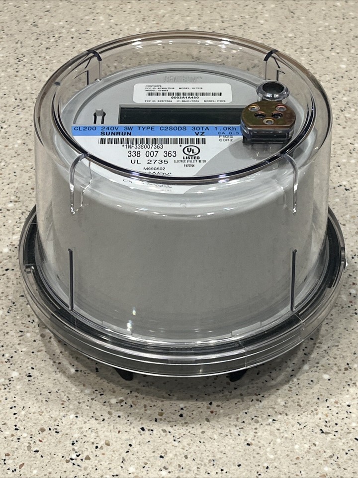 CENTRON ITRON CL200 240V 3W Type C2S0DS Sunrun Openway Smart Meter ...